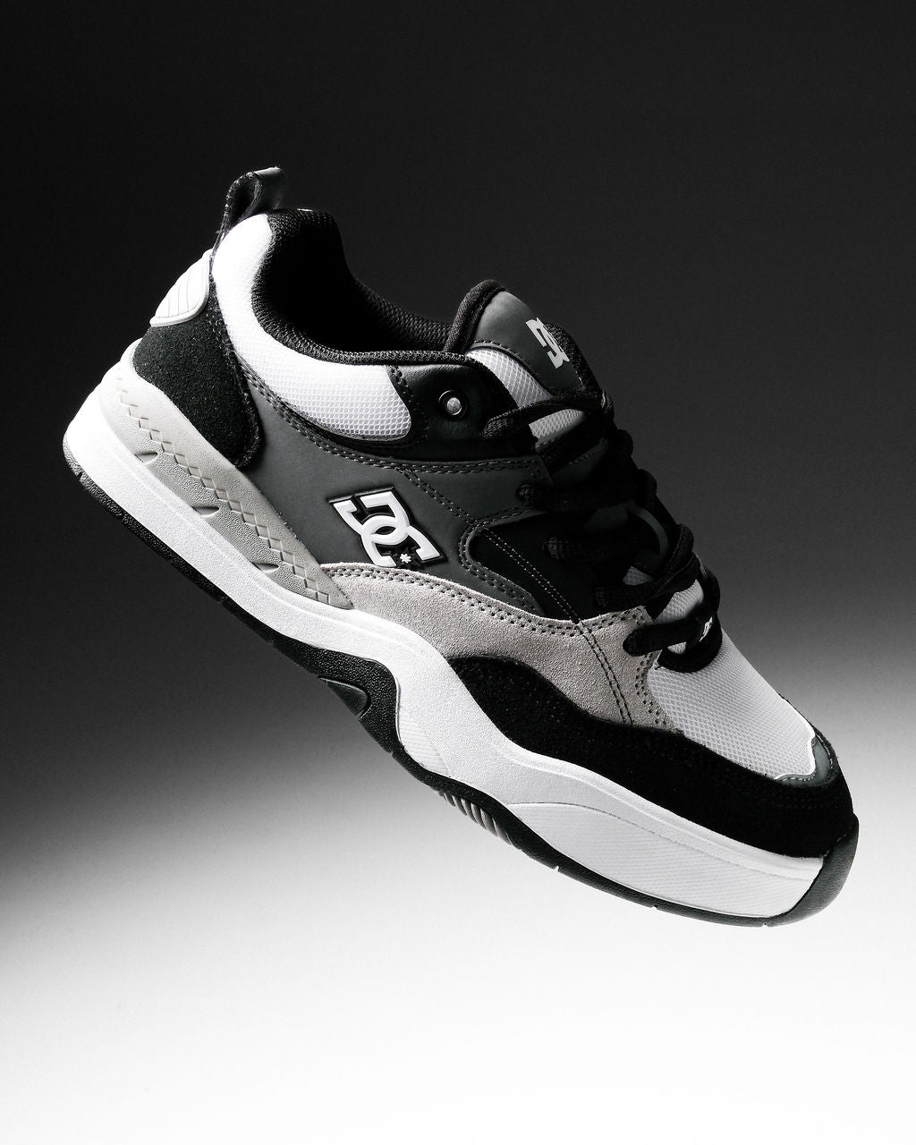 Mens DC Ascend Skate Shoes - BLACK/GREY/WHITE / 7 | DC Shoes