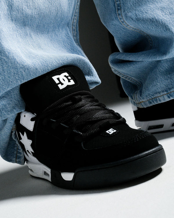 Mens DC Command Skate Shoes - BLACK/WHITE / 6 | DC Shoes