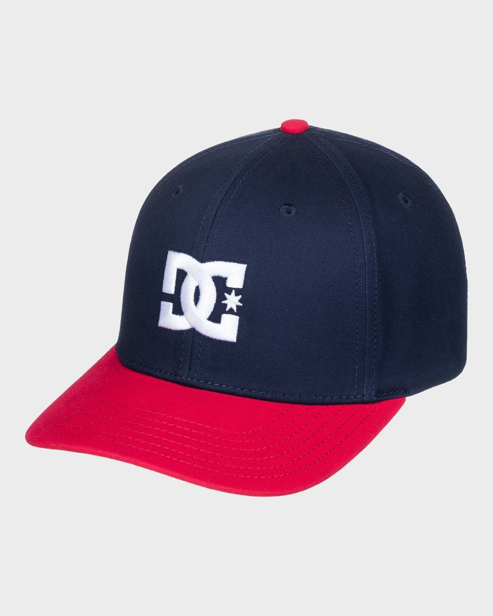 Mens DC Cap Star Flexfit Cap - DRESS BLUES/BARBADOS CHERRY / S/M | DC Shoes