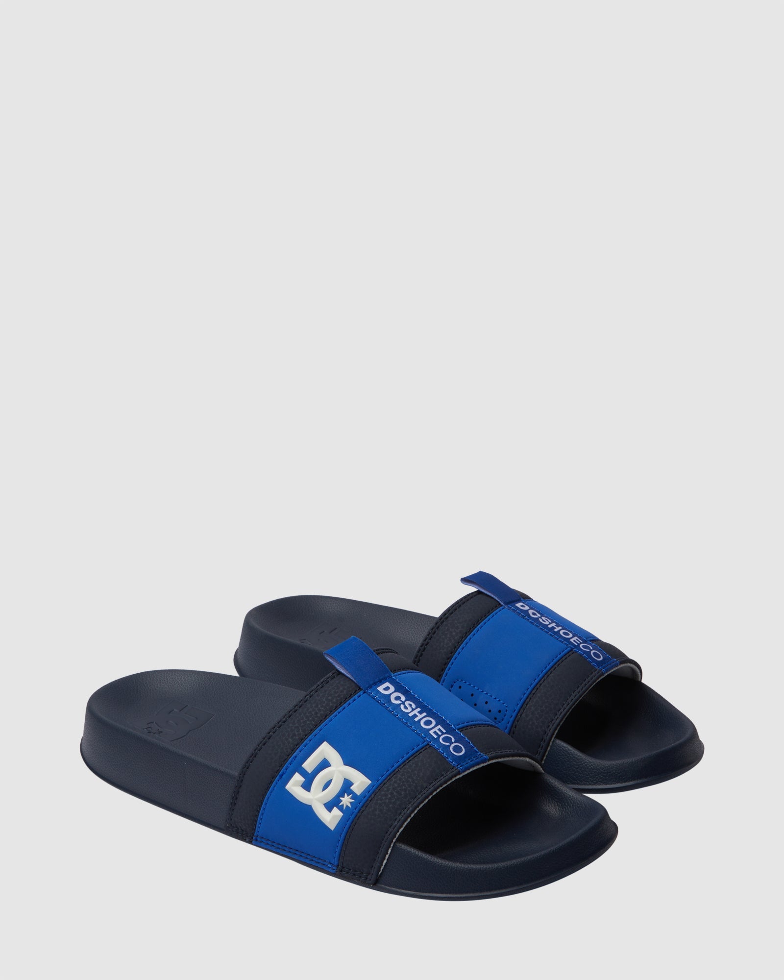 Mens Lynx Slides - BLUE/BLUE/WHITE / 7 | DC Shoes