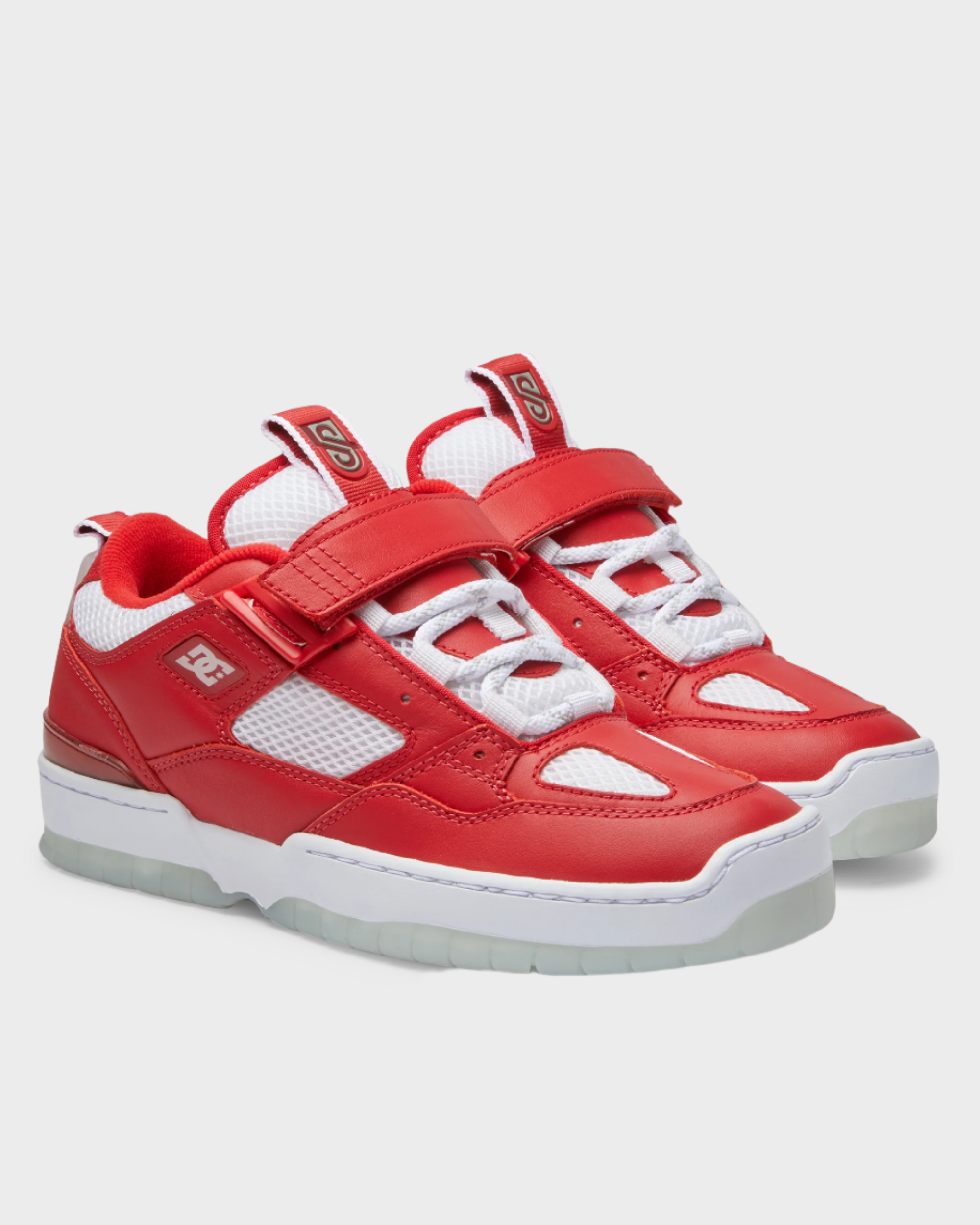 Mens JS 1 Shoes - RED/WHITE / 7 | DC Shoes