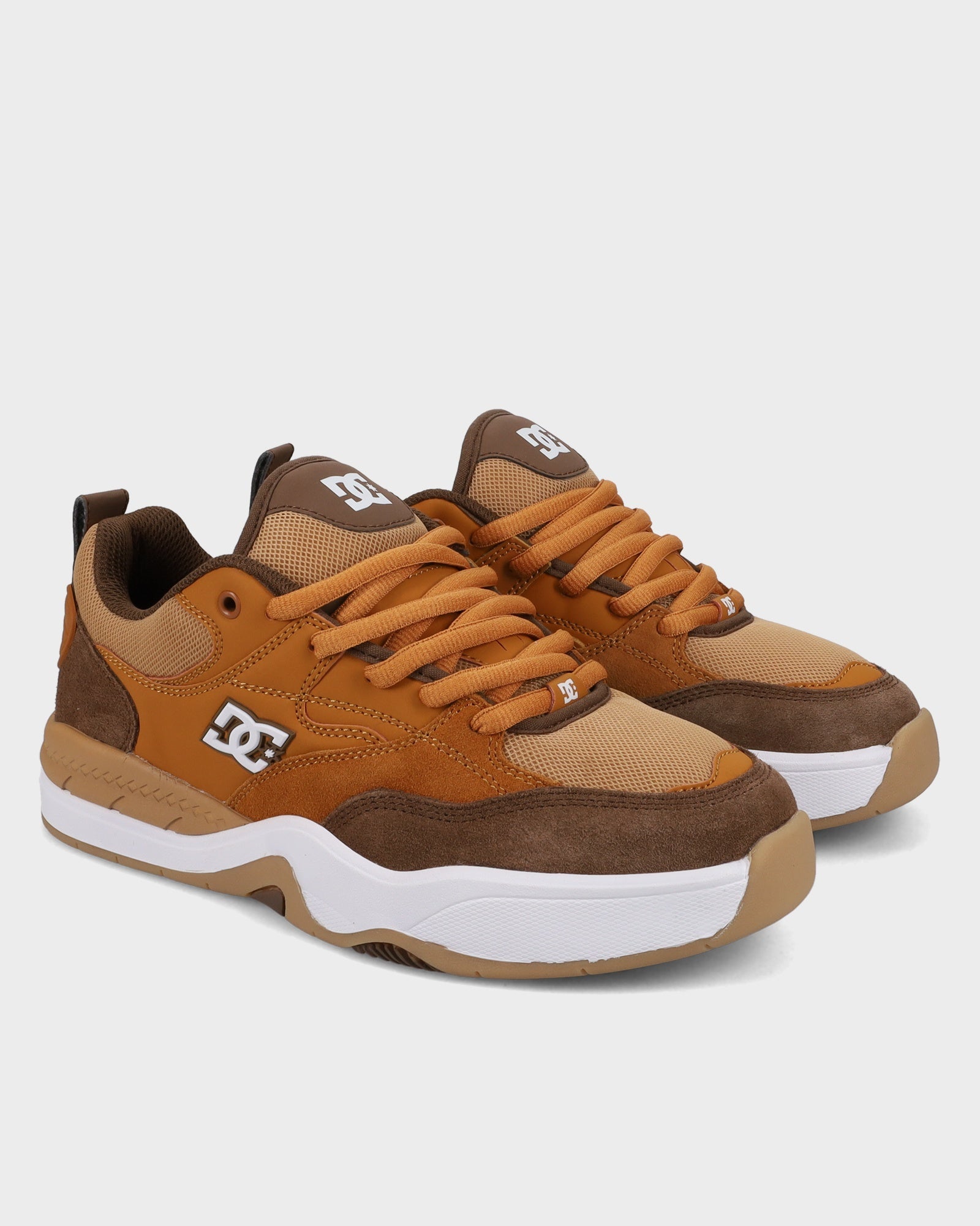 Mens DC Ascend Skate Shoes - BROWN/WHITE / 7 | DC Shoes