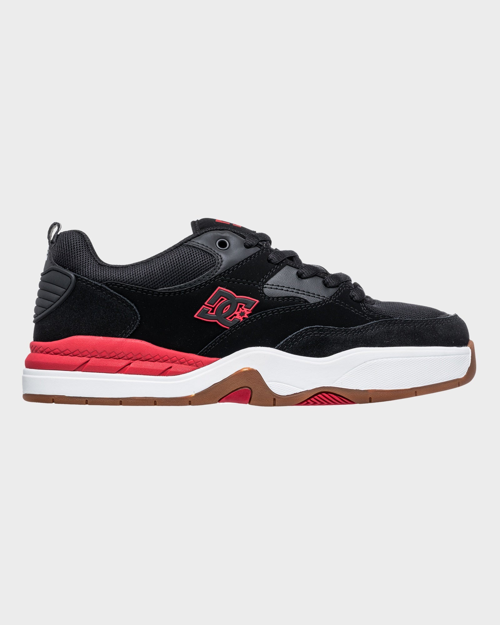 Mens DC Ascend Skate Shoes - BLACK/RED/BLACK / 7 | DC Shoes