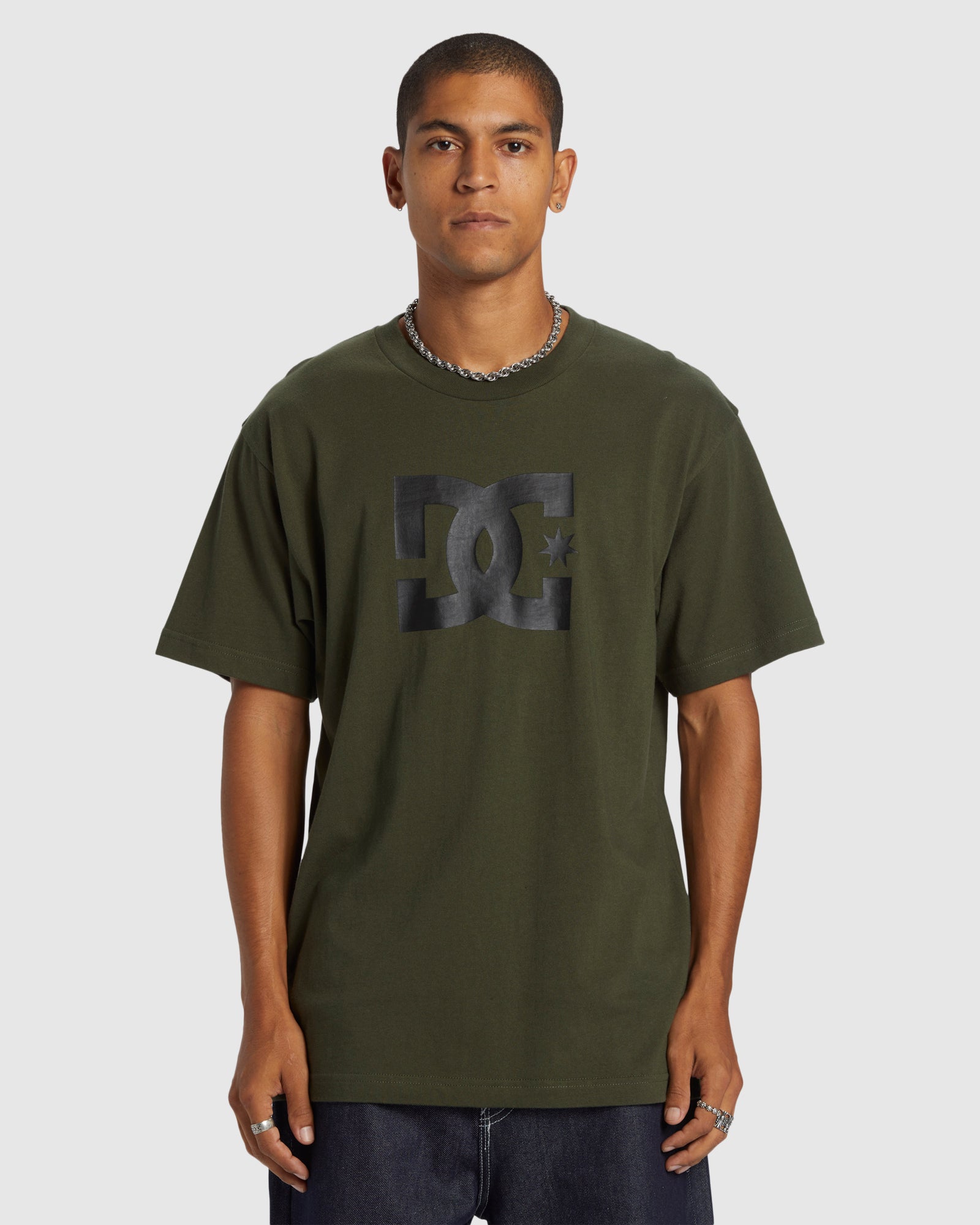 Mens DC Star Heritage Short Sleeve T-Shirt - DEEP DEPTHS / XS | DC Shoes