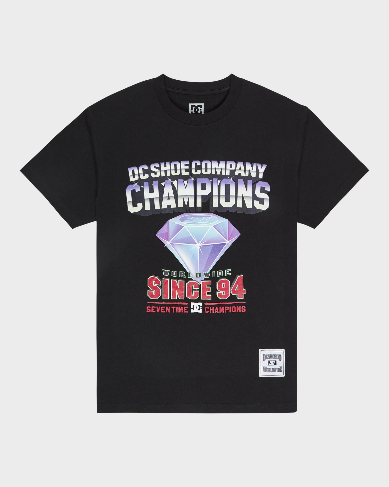Mens Home Run T-Shirt - BLACK / S | DC Shoes