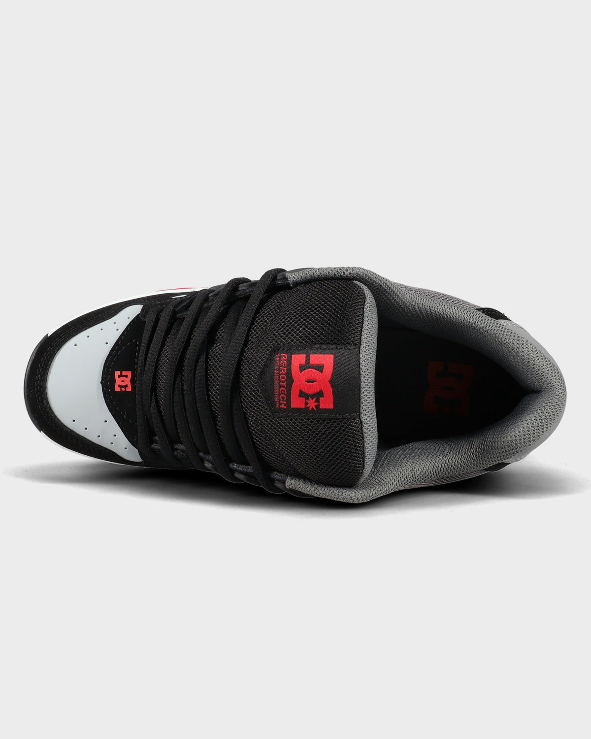 Mens AT-2 Skate Shoes - BLACK/GREY/RED / 6 | DC Shoes